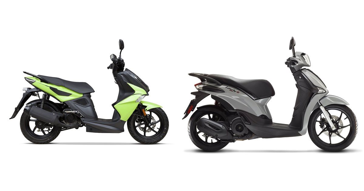 Confronto tra moto Kymco Super 8 R 50i 2024 VS. Piaggio Liberty 125 S 2024