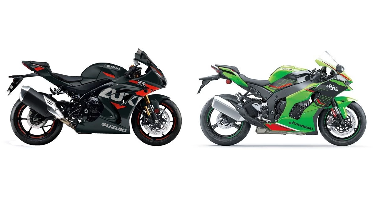 Suzuki GSX-R 1000 2021 vs Kawasaki Ninja ZX-10R 2024