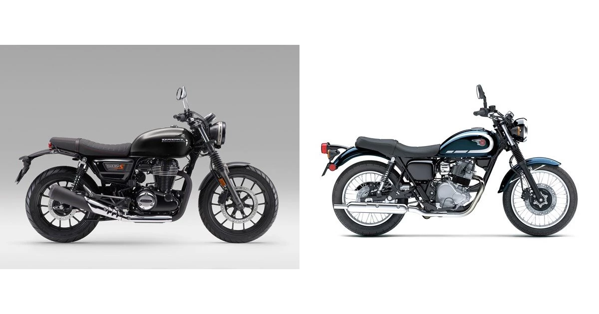 Motorrad Vergleich Honda GB350S 2025 vs. Kawasaki W230 2025