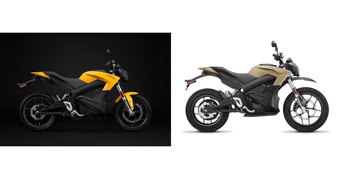 Motorrad Vergleich Zero S 2016 vs. Zero DS 2019