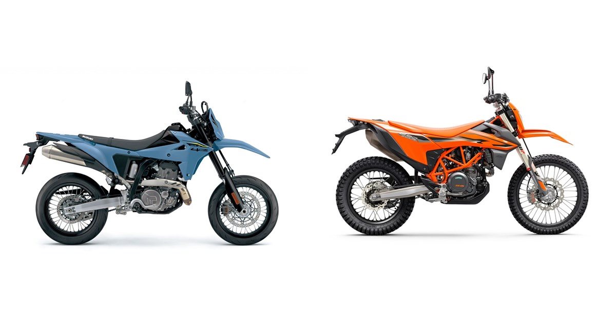 Motorrad Vergleich Suzuki DRZ-4SM 2025 vs. KTM 690 Enduro R 2024