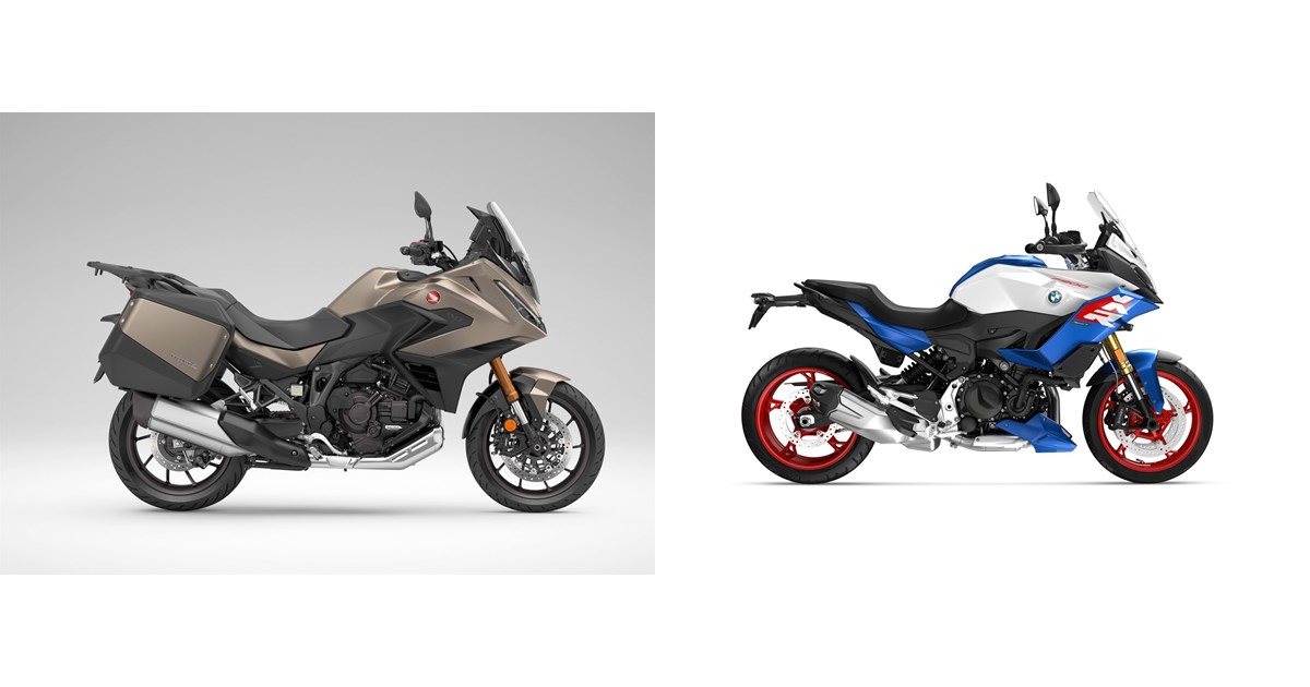 Motorrad Vergleich Honda NT1100 DCT Electronic Suspension 2025 vs. BMW ...