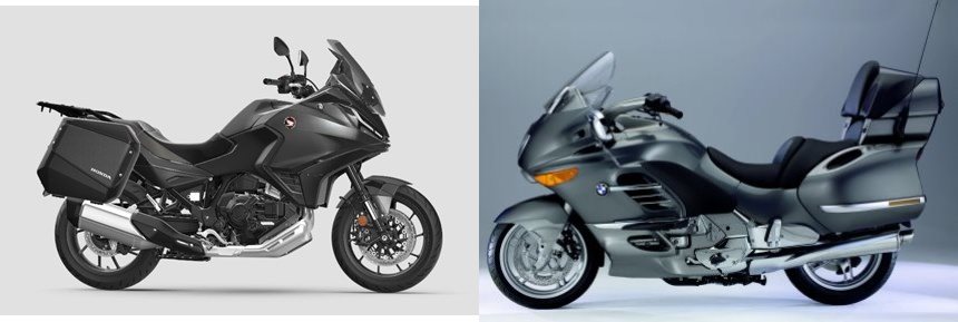 Motorrad Vergleich Honda NT1100 DCT 2024 vs. BMW K 1200 LT 2009