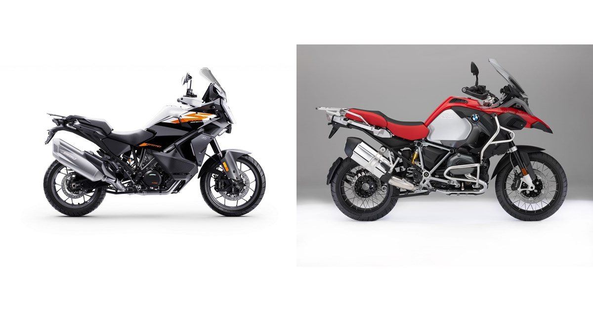 Motorrad Vergleich KTM 1390 Super Adventure S EVO 2025 vs. BMW R 1200 GS Adventure 2018