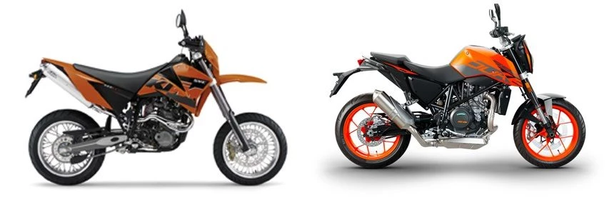 KTM 660 SMC 2006 vs KTM 690 Duke 2018
