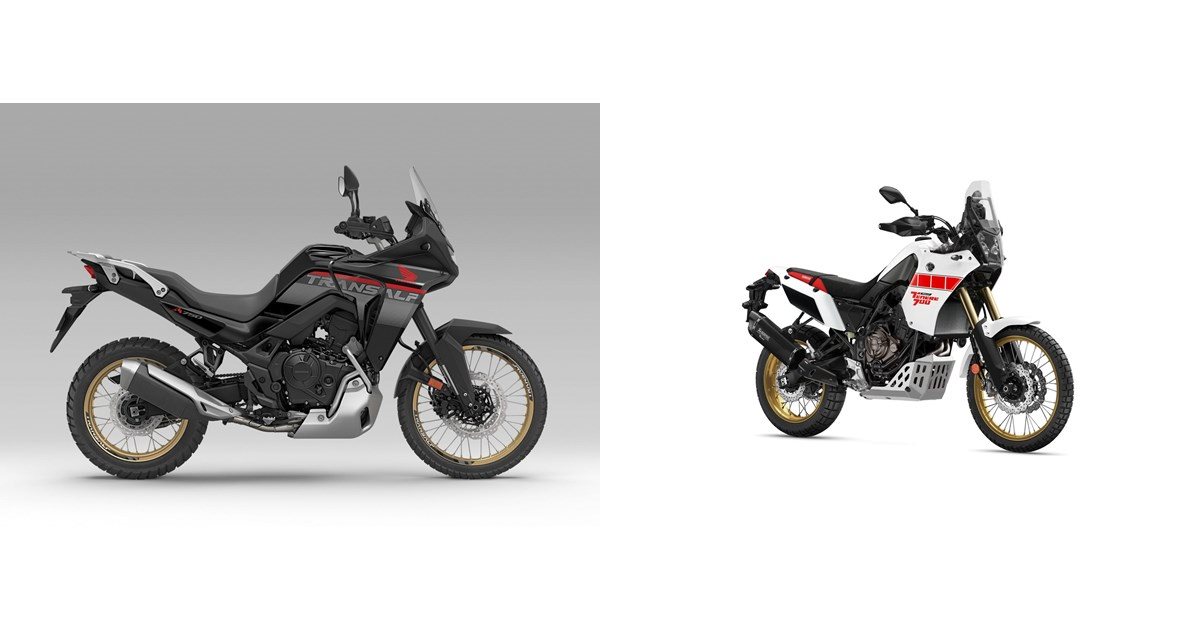 Honda XL750 Transalp 2025 vs Yamaha Tenere 700 Rally Edition 2022