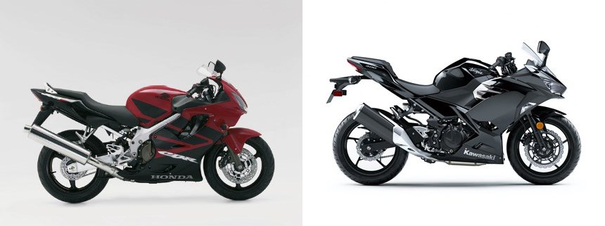 Honda CBR 600 F 2007 vs Kawasaki Ninja 400 2018