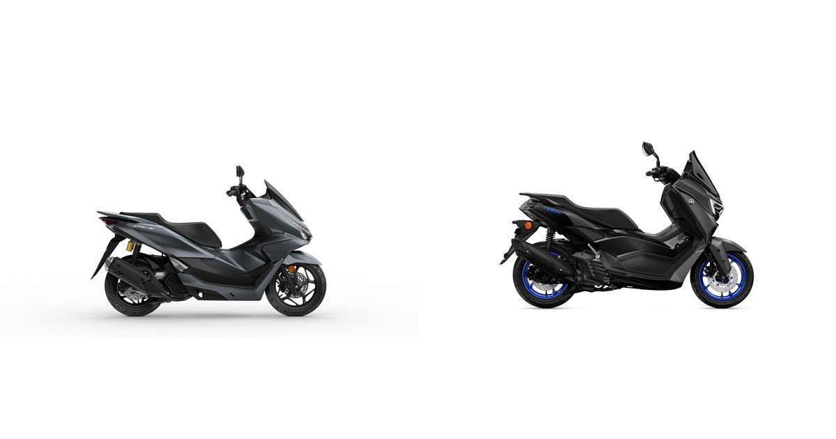 Motorrad Vergleich Honda PCX125 DX 2025 vs. Yamaha NMAX 125 2025