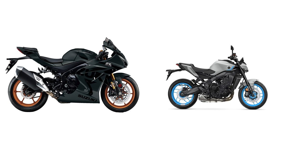 Suzuki GSX-R 1000 R 2022 vs Yamaha MT-09 2025