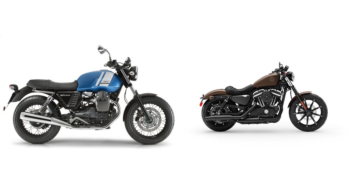Motorrad Vergleich Moto Guzzi V7 II Special 2018 vs. Harley-Davidson ...