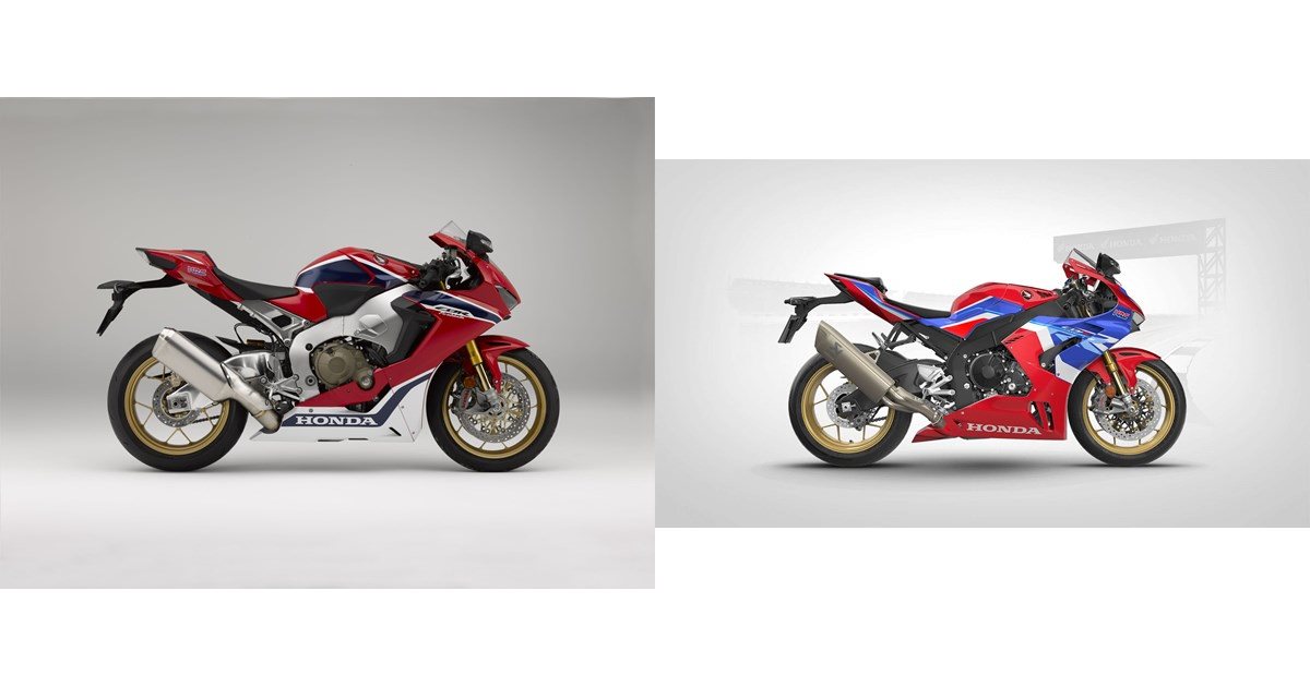 Motorrad Vergleich Honda CBR1000RR Fireblade SP 2018 vs. Honda ...