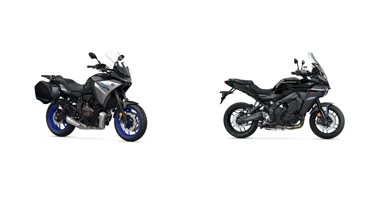 Comparaison des motos Yamaha Tracer 7 GT 2024 VS. Yamaha Tracer 9 2025