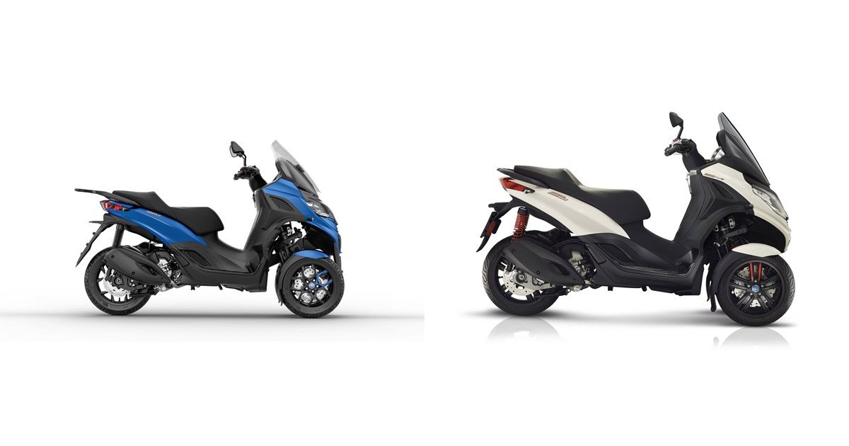 Motorrad Vergleich Piaggio MP3 310 Sport 2025 vs. Piaggio MP3 300 HPE ...