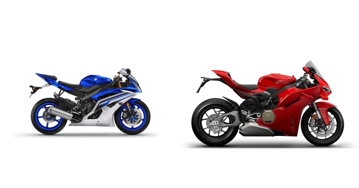 Yamaha YZF-R6 2017 vs Ducati Panigale V4 2025
