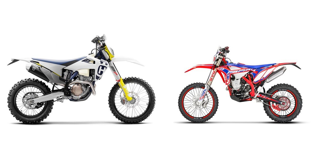 Motorrad Vergleich Husqvarna FE 350 2020 vs. Beta RR 390 4T Racing 2020
