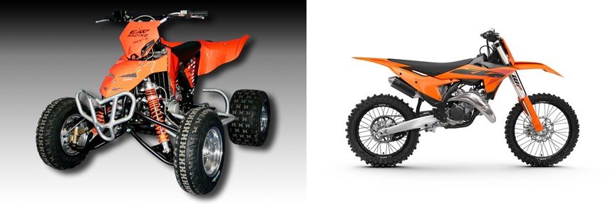 Motorrad Vergleich E-ATV 85 SX 2009 vs. KTM 125 SX 2025