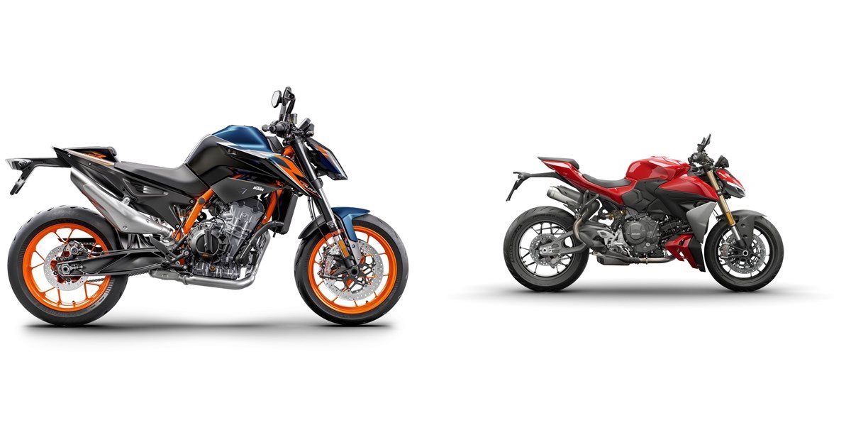 KTM 890 Duke R 2022 vs Ducati Streetfighter V2 2025