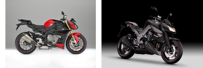 Motorrad Vergleich BMW S 1000 R 2019 vs. Kawasaki Z 1000 Black Edition 2013