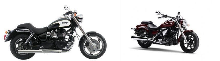 Triumph Speedmaster 2009 vs Yamaha XVS 950 A 2010