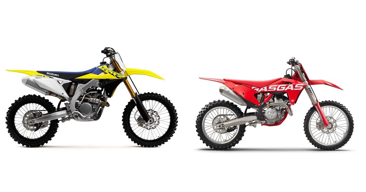 Motorrad Vergleich Suzuki RM-Z250 2023 vs. GASGAS MC 250F 2022