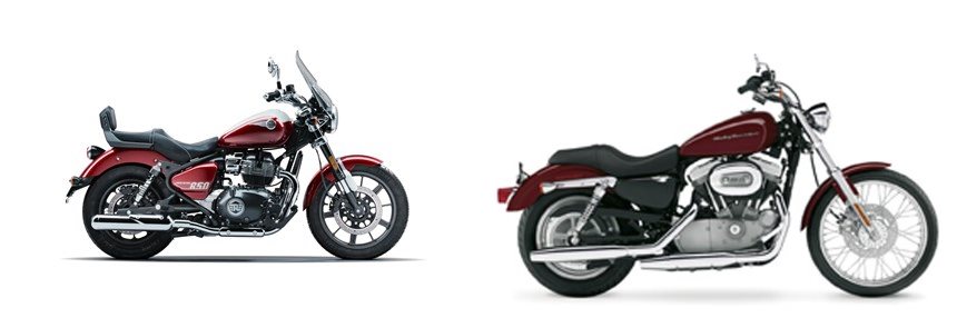 Royal Enfield Super Meteor 650 2024 vs Harley-Davidson Sportster XL 883 ...