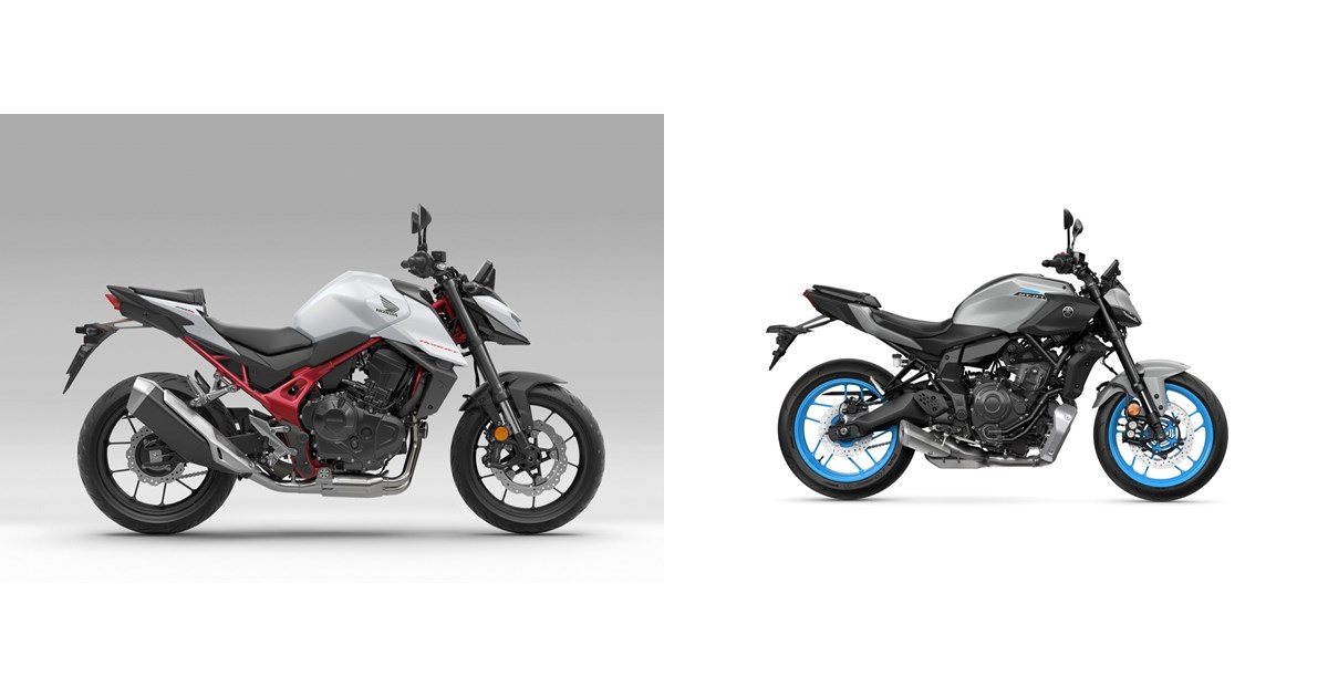 Honda CB750 Hornet 2025 vs Yamaha MT-07 2025