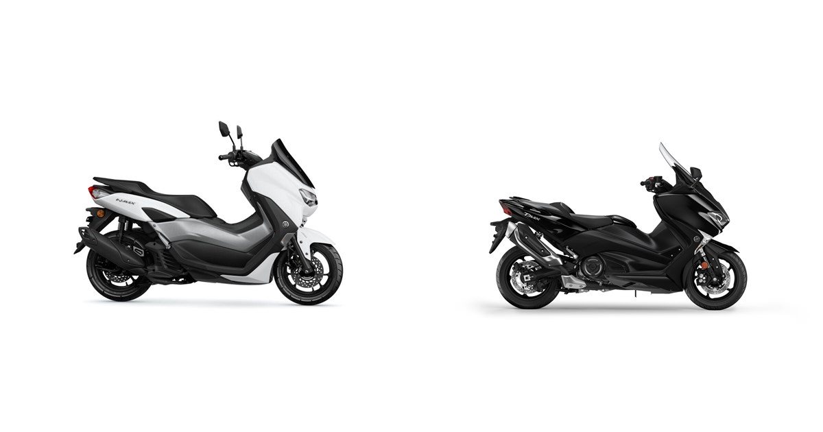Motorrad Vergleich Yamaha NMAX 125 2023 vs. Yamaha TMAX 2018