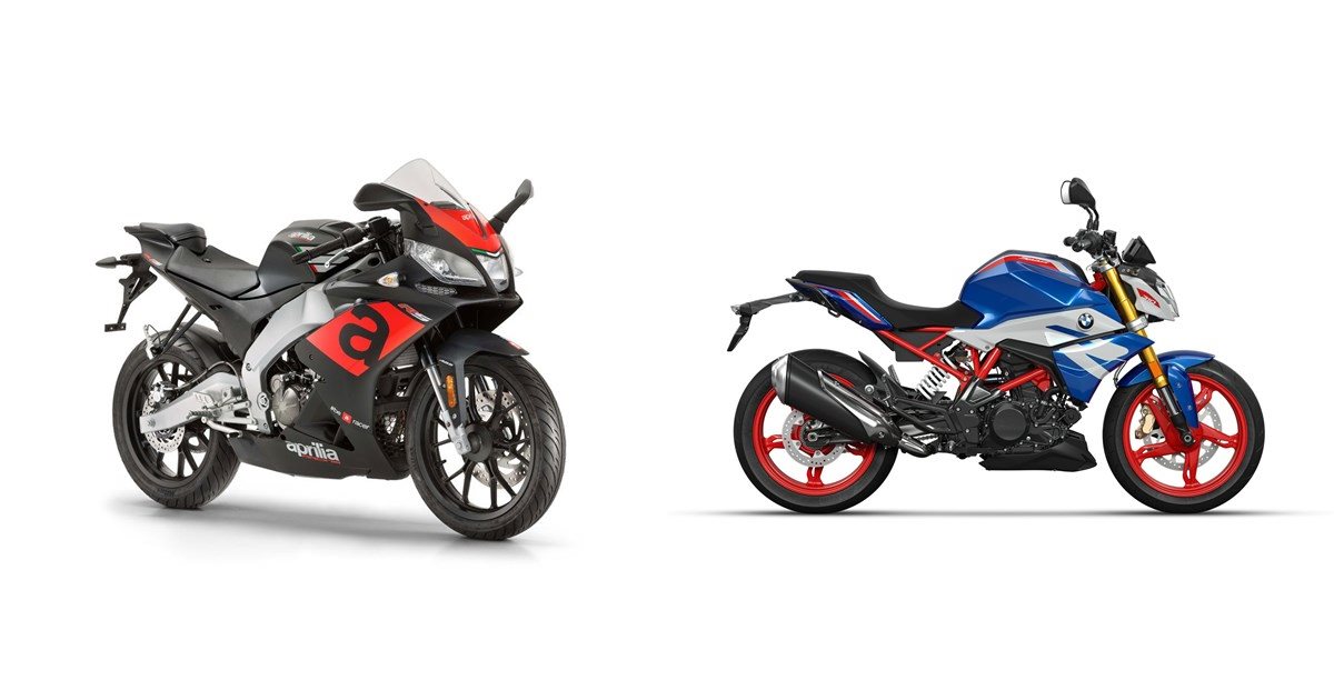 Motorrad Vergleich Aprilia RS 125 ABS 2019 vs. BMW G 310 R 2024
