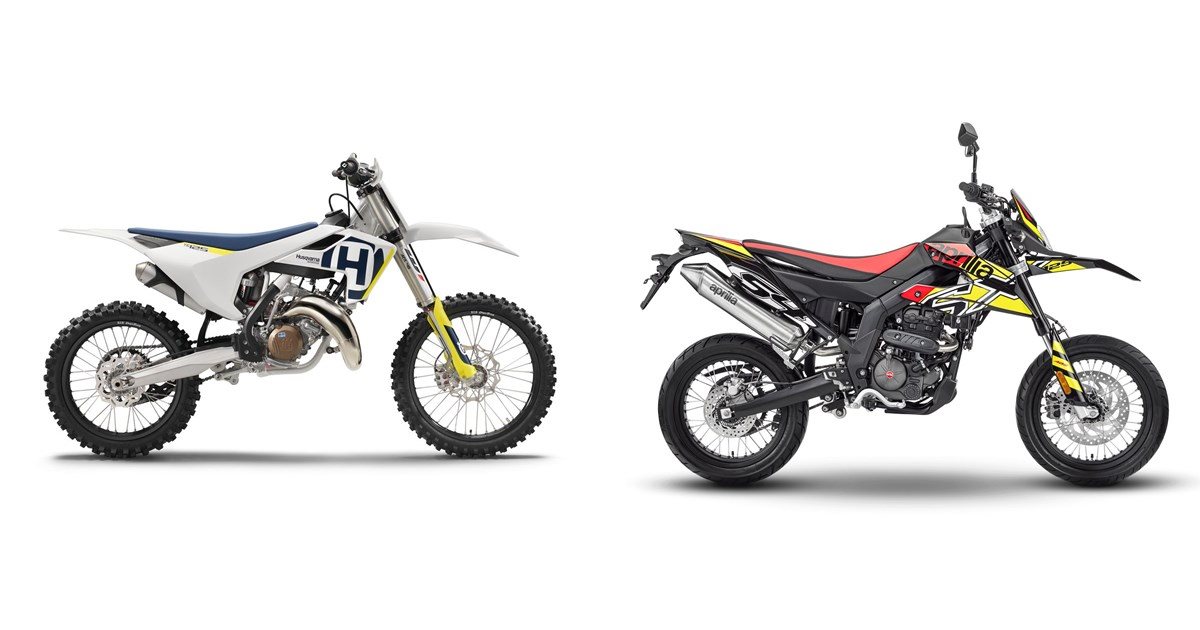 Motorrad Vergleich Husqvarna TC 125 2018 vs. Aprilia SX 125 2022