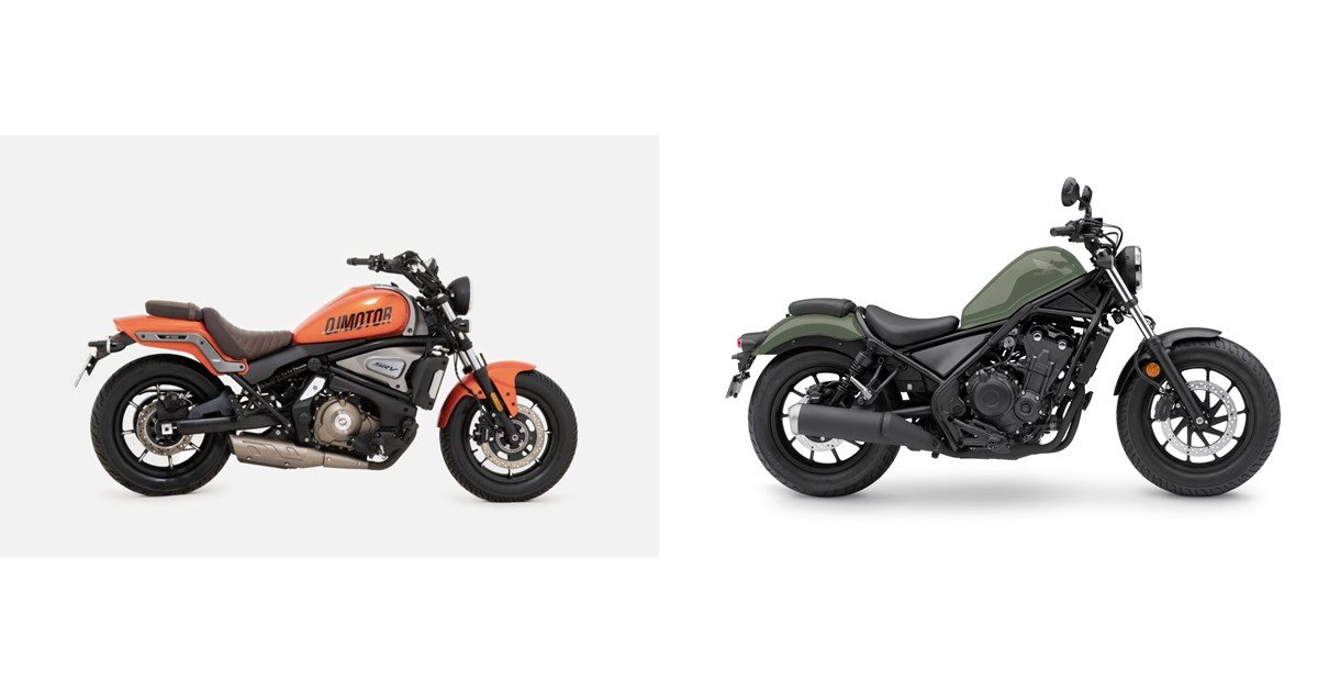 QJ Motor SRV 550 ST 2024 vs Honda CMX500 Rebel 2022