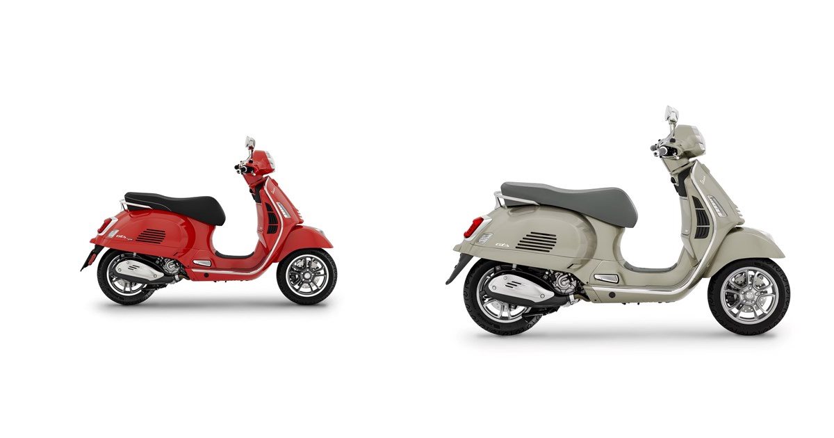 Motorrad Vergleich Vespa GTS 300 Super 2024 vs. Vespa GTS 310 2025