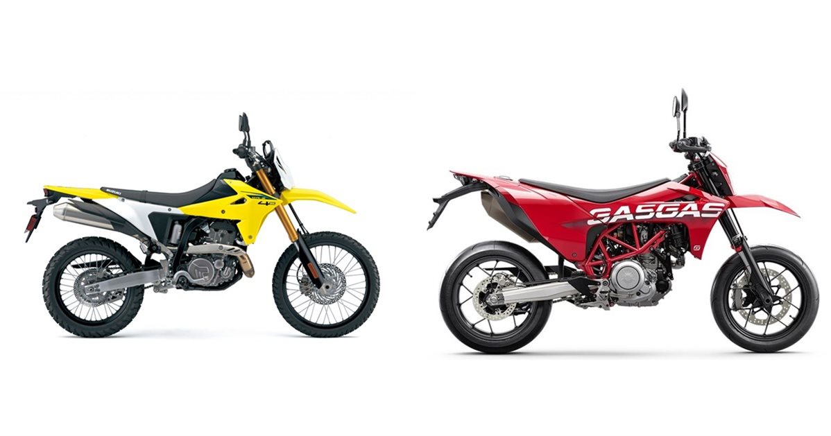 Motorrad Vergleich Suzuki DR-Z4S 2025 vs. GASGAS SM 700 2024