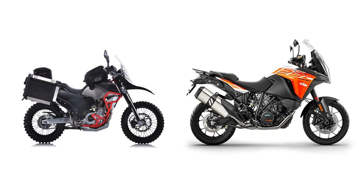 Motorrad Vergleich SWM Super Dual 650 2018 vs. KTM 1290 Super Adventure ...
