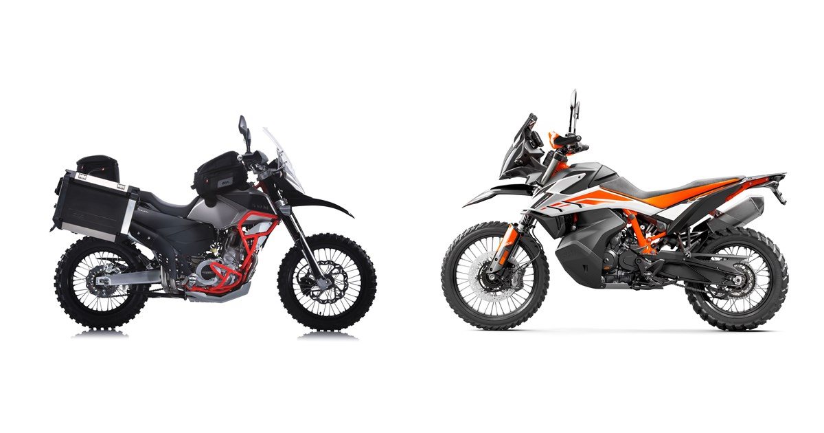 Motorrad Vergleich SWM Super Dual 650 2017 vs. KTM 790 Adventure R 2019