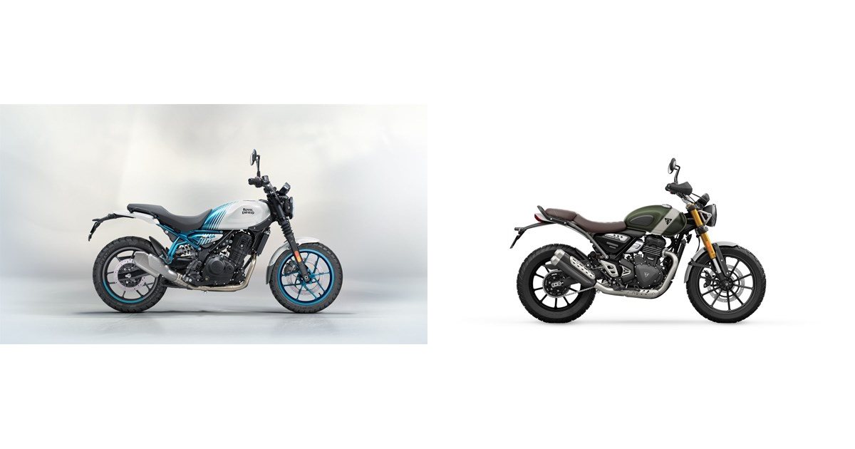 Motorrad Vergleich Royal Enfield Guerrilla 450 2024 vs. Triumph ...