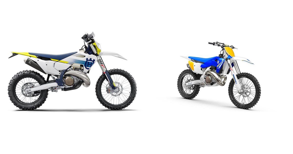 Motorrad Vergleich Husqvarna TE 300 2024 vs. Husqvarna TC 300 Heritage 2025