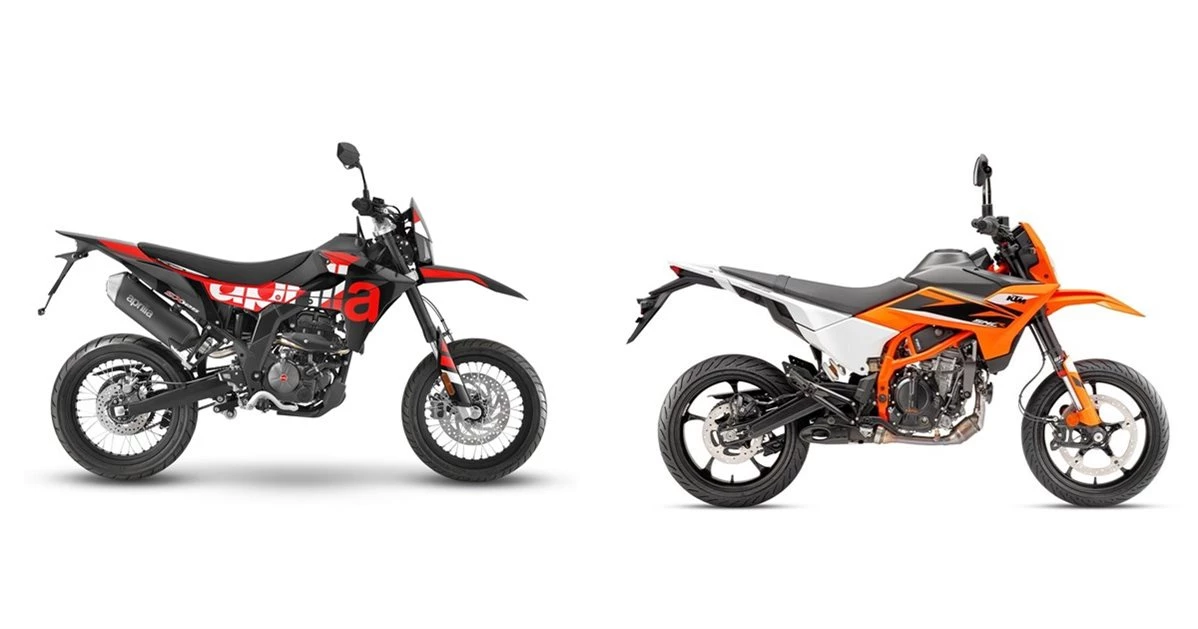Motorrad Vergleich Aprilia SX 125 2025 vs. KTM 125 SMC R 2025