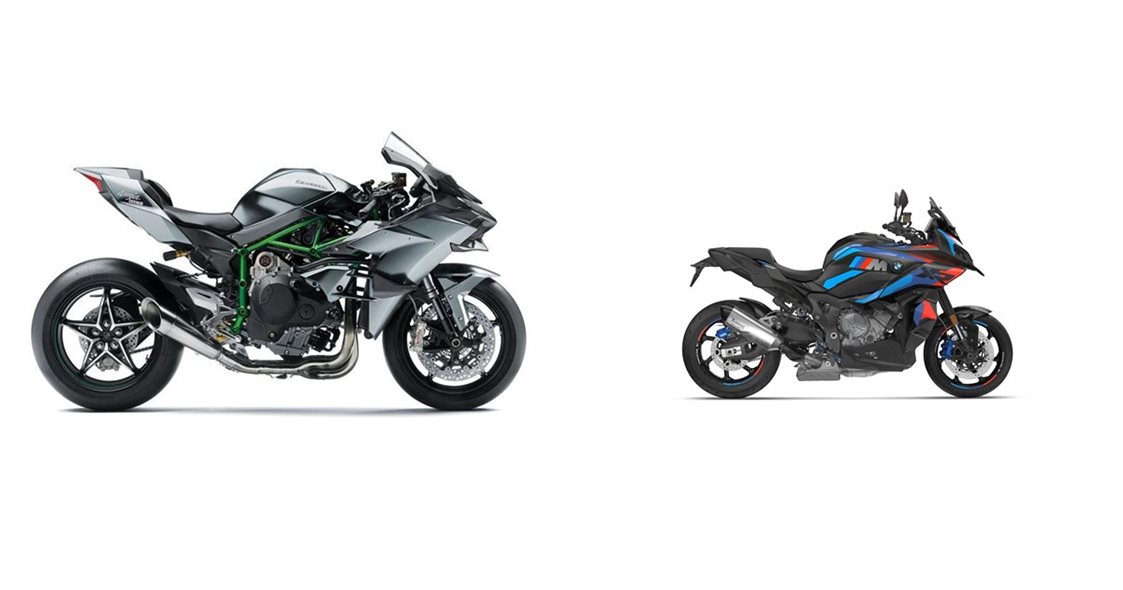 Motorrad Vergleich Kawasaki Ninja H2R 2025 vs. BMW M 1000 XR 2024