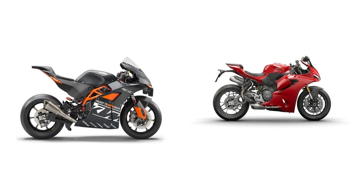 KTM RC 8C 2023 vs Ducati Panigale V2 2025