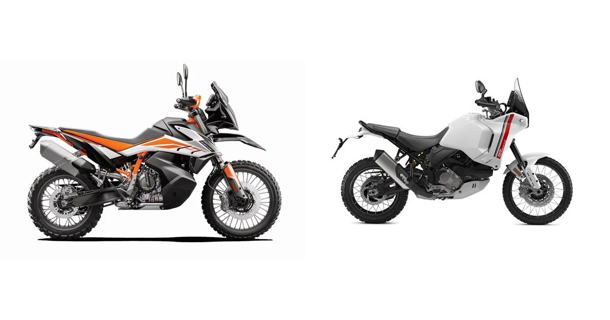 Motorrad Vergleich KTM 790 Adventure R 2020 vs. Ducati DesertX 2024