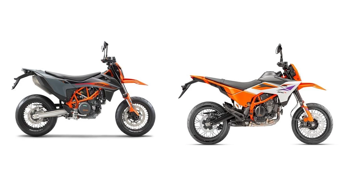 KTM 690 SMC R 2021 vs KTM 390 SMC R 2025