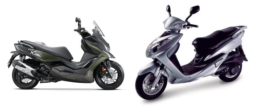 Kymco DT X 125i ABS 2024 vs Sym VS 125 2009