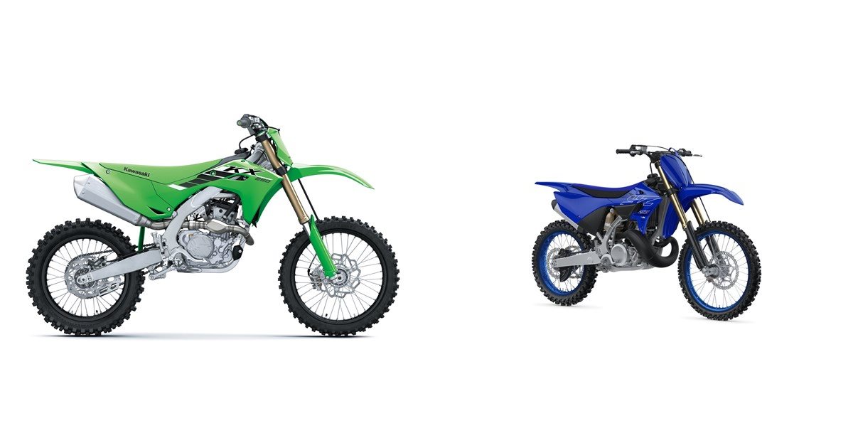 Motorrad Vergleich Kawasaki KX 250 2025 vs. Yamaha YZ250 2022