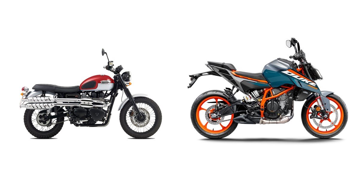 Triumph Scrambler 2015 vs KTM 390 Duke 2024