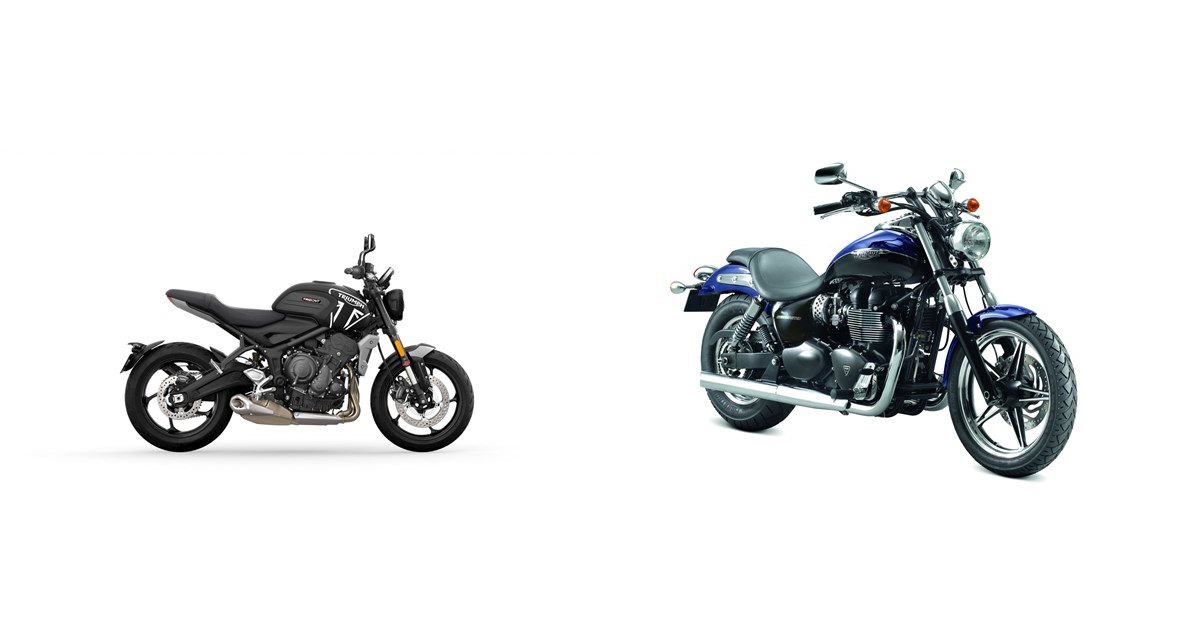 Motorrad Vergleich Triumph Trident 660 2021 vs. Triumph Speedmaster 2013