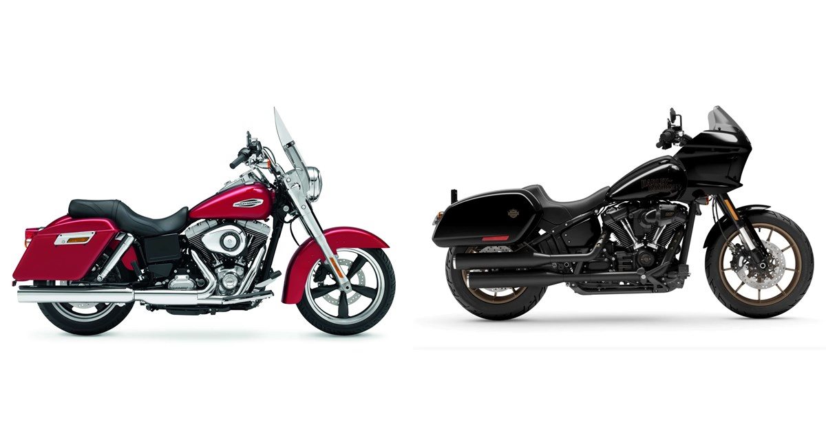 Harley-Davidson Dyna Switchback FLD 2013 vs Harley-Davidson Softail Low ...
