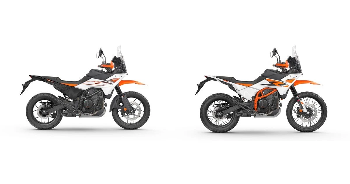 Motorrad Vergleich KTM 390 Adventure X 2025 vs. KTM 390 Adventure R 2025