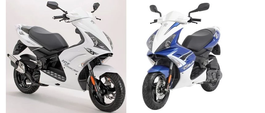 Motorrad Vergleich Peugeot Jet Force 50 Iceblade 2009 vs. Peugeot Jet ...