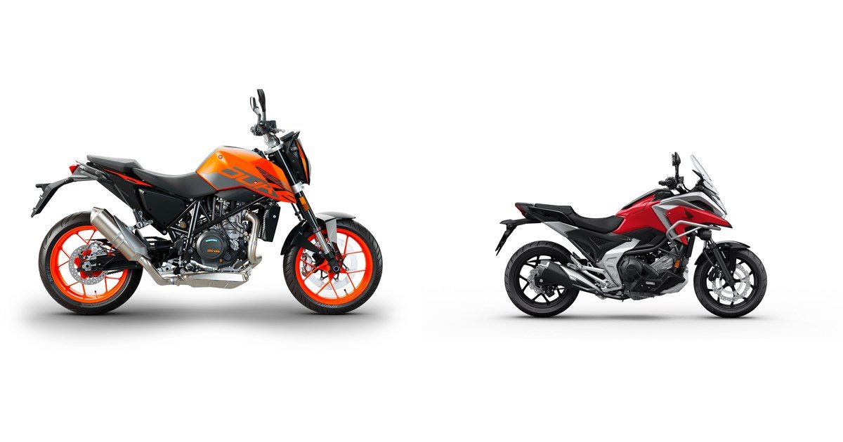 Motorrad Vergleich KTM 690 Duke 2019 vs. Honda NC750X DCT 2021