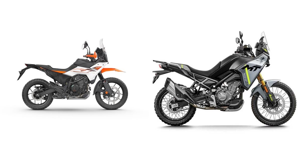 Motorrad Vergleich KTM 390 Adventure X 2025 vs. CFMOTO 450MT 2025